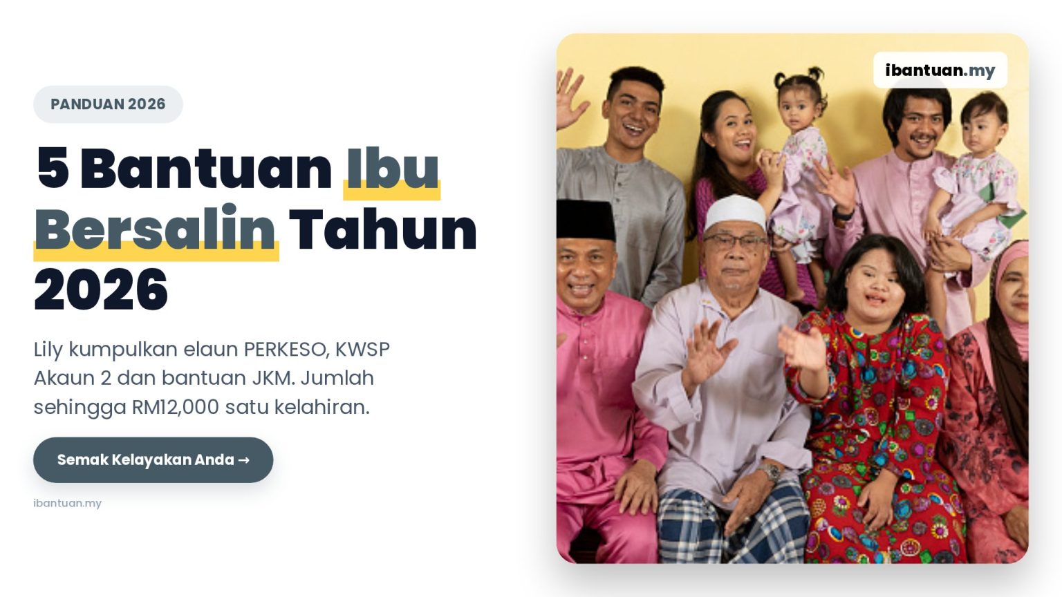 Bantuan Bersalin 2026: 5 Duit Kerajaan Untuk Ibu Bayi