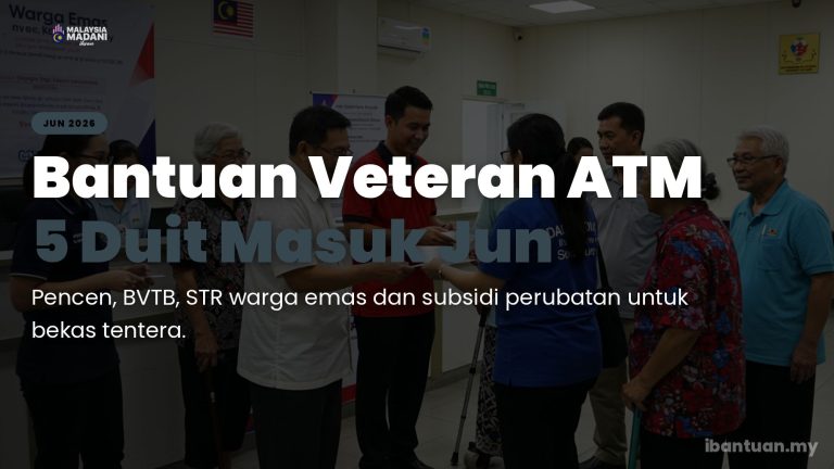 Bantuan Veteran ATM Jun 2026: 5 Duit Pesara Tentera Masuk